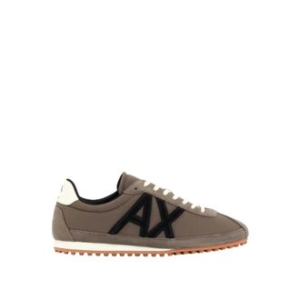 A|X Armani Exchange Baskets avec logo appliqu&eacute; - Homme - Chaussures - Brun - Taille: 43 EU