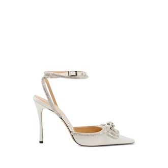 Mach & Mach Mach & Mach, Femme, Chaussures, Blanc, Taille: 40 EU Escarpins en satin &agrave; double