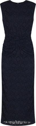 Rotate Rotate Birger Christensen, Femme, Robes, Bleu, Taille: 38 FR Robe Midi en Dentelle Bleue