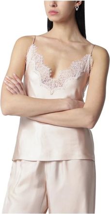 R&oacute;he Femme, Tops, Rose, Taille: 40 FR Lace Camisole