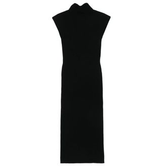 Alberta Ferretti Langes- figurbetontes Viskosekleid - - Dresses - Damen - Schwarzk - S