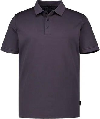 Strellson Herren Polo-Shirt grau Baumwoll-Jersey