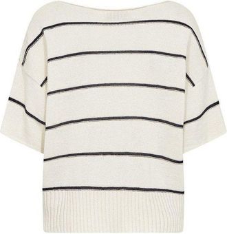 Mos Mosh Rundhalspullover MMArlen Paper SS Knit