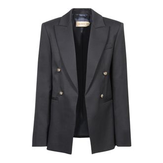 Blanca Vita Blaue Wolljacke Elegant B&uuml;ro Formal - - Jackets - Damen - Blau - XS
