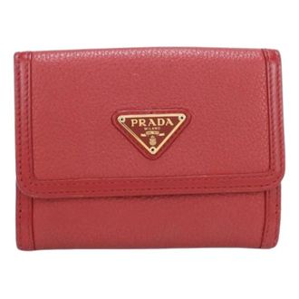 Prada Pre-owned Vintage Bi-fold Wallet - - Pre-owned - Damen - Rot - ONE SIZE