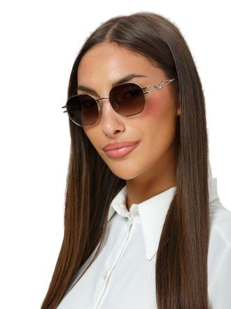 Zadig&Voltaire Womens Sunglasses Shiny Light Gold Metal Eyewear