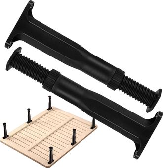 Generic Bettrahmen-Mittelst&uuml;tze H&ouml;henverstellbar | Bettbeinersatz Mit Sicheren Halterungen, 2 St&uuml;ck | Vielseitige St&uuml;tzbeine, Robustes Upgrade F&uuml;r Die Reparat