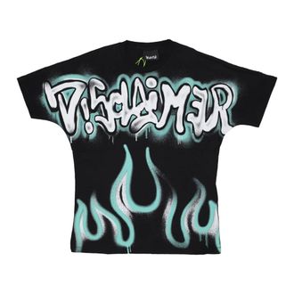 Disclaimer Homme, Tops, Noir, Taille: L T-shirt Grand Logo