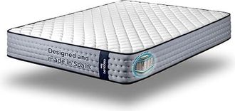 Cecotec Viscoelastische Matratze mit Taschenfedern Flow 6700 Hybrid 105x190. Mehrschichtig, Höhe 26 cm, Hohe Festigkeit, Unabhängigkeit der Liegeflächen, Atmu