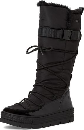 Tamaris Damen Langschaft-Stiefel Winter gef&uuml;ttert; BLACK/schwarz; 40 EU