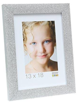 Deknudt Frames Deknudt Bilderrahmen, Kunstharz, silberfarben, 30 x40 cm