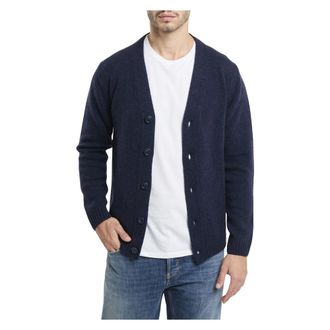 Daniele Fiesoli Strickjacke mit Kn&ouml;pfen - - Knitwear - Herren - Blau - XL