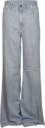 Dondup Femme, Pantalons, Gris, Taille: W29 Wide Pantalons