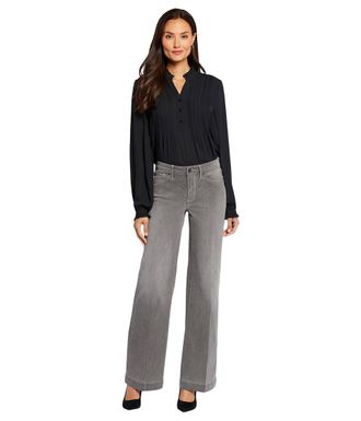 NYDJ Damen Teresa Wide Leg 1 1/2 Hem Jeans, Parade, 46