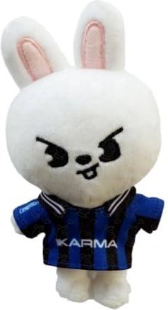 Generic Sk-zoo Porte-clés en peluche « Karma » 7 x 9 cm stray-kids « Stay » skz Wolf Chan Jiniret Bbokari Leebit, Leebit, 7*9 cm