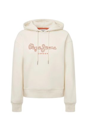 Pepe Jeans London Damen Frida Hoodie Sweatshirt, Weiß (Mousse White), 32