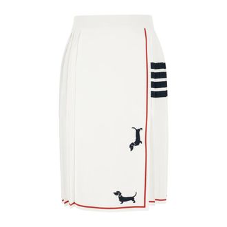 Thom Browne Stilvolle Gonne f&uuml;r einen trendigen Look - - Skirts - Damen - Wei&szlig; - XS