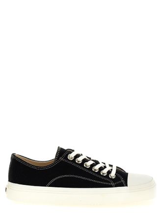 Moschino Cotton Canvas Low-Top Sneaker - Black
