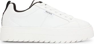 HUGO BOSS Sneakers mit Plateausohle - Weiß