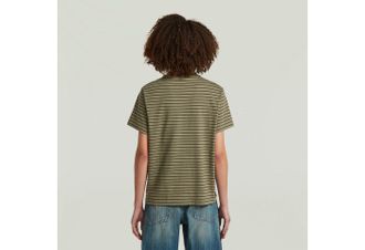 G-Star T-Shirt Unit stripe r t wmn mit Streifen-Dessin, Baumwolle