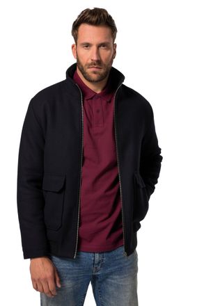 JP1880 Herren große Größen Übergrößen Menswear L-8XL Bomberjacke, Wolle, Collegekragen, bis 7 XL Navy blau 4XL 831627130-4XL