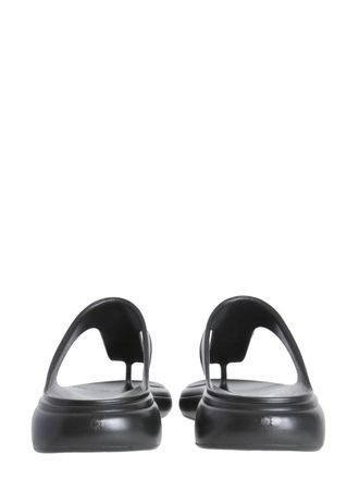 Stuart Weitzman T-Strap Slide Sandal - Black