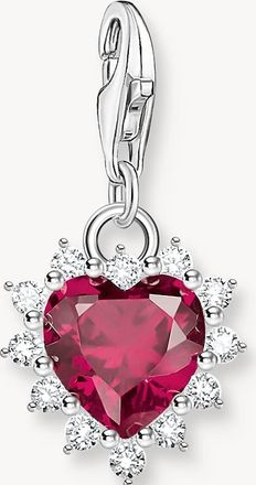 Thomas Sabo Anh&auml;nger in Silberoptik, Wei&szlig; und Rot