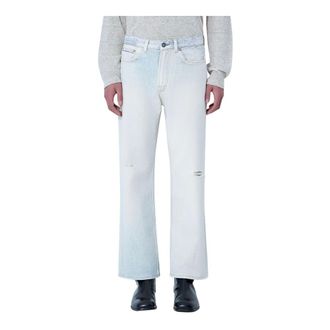 Our Legacy Homme, Jeans, Blanc, Taille: W30 Jean en denim droit d&eacute;lav&eacute;