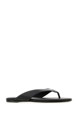 Courr&egrave;ges Black Slippers Flat Shoes