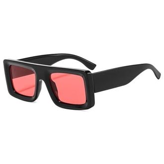 Generic Lunettes De Soleil Carr&eacute;es &Agrave; Petite Monture For Hommes Et Femmes, For Les Vacances, Le Sport, D&eacute;placements Quotidiens(Red)