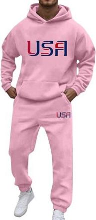 Generic Surv&ecirc;tement de sport 2026 pour homme - Ensemble 2 pi&egrave;ces avec sweat &agrave; capuche et pantalon de surv&ecirc;tement - Tenue athl&eacute;tique pour la marche, la course 