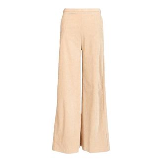Forte_Forte High-Rise Hose aus Double Velvet - - Trousers - Damen - Beige - L