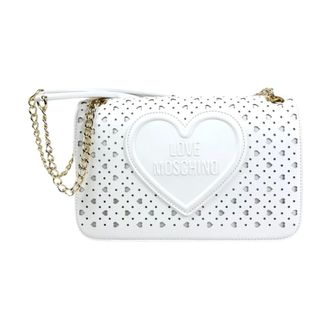 Love Moschino Femme, Sacs, Blanc, Taille: ONE Size Traforato Sottospalla