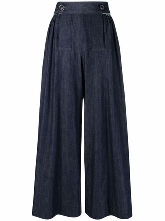 Maison Margiela pantalon ample en jean - Bleu