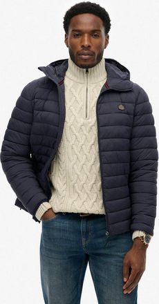 Superdry Steppjacke Hooded Fuji Lite Jacket slim fit Form, mit Kapuze