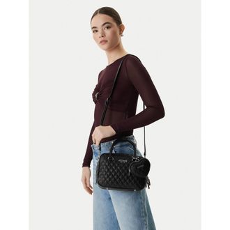 Guess Handtasche Guess Atabey HWQG98 94050 Schwarz