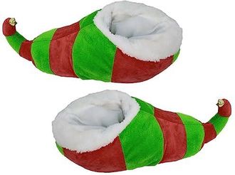 BESPORTBLE Pantoufles De Noël Peluche Douces Unisexes Décoration Intérieure Confortable Pour Jeu De Rôle Chaussures Souples