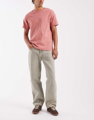 Levi's 565 - Locker sitzende Straight Jeans in Stone-Neutral