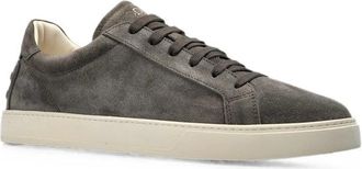 Tod's Calf Suede Low-Top Sneaker - Gray