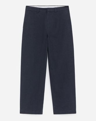 Arket Weite Chinohose Aus Baumwolle -Blau