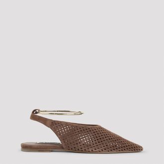 Jil Sander Slingback en cuir de ch&egrave;vre