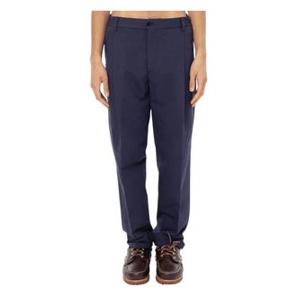 BRIGLIA 1949 Homme, Pantalons, Bleu, Taille: M Manhattan Linen Cotton Pants