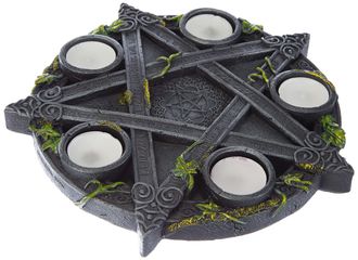 Nemesis Now Wiccan Pentagram Tealight Holder None Teelichthalter Standard
