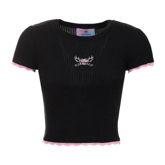 Chiara Ferragni Stylisches Top - - Tops - Damen - Schwarzk - XS