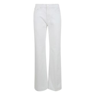 Haikure Femme, Jeans, Blanc, Taille: W31 Jean Large Jambe en Denim de Coton