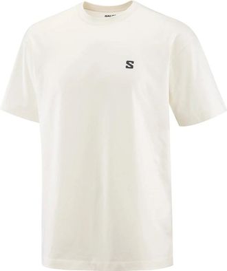 Salomon Homme, Tops, Blanc, Taille: XL Round Logo T-Shirt