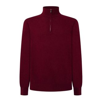 Hackett Merino-Kaschmir-Mix Pullover - - Knitwear - Herren - Rot - M