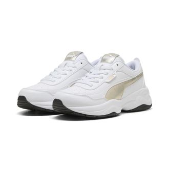Puma Cilia Mode Damen Metallic Whisper Sneaker, Wei&szlig; Gold Schwarz, 38.5 EU, Wei&szlig; Gold Schwarz, 38.5 EU