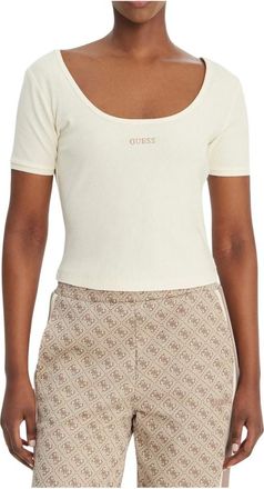 Guess Femme, Tops, Blanc, Taille: 40 FR Circe Slim Fit T-shirt
