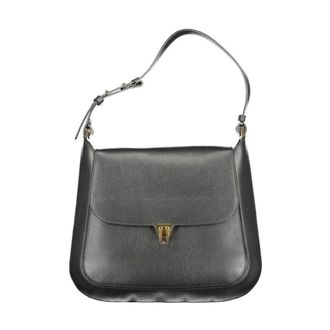 Coccinelle Stilvolle Lederhandtasche mit Drehverschluss - - Bags - Damen - Schwarzk - ONE SIZE